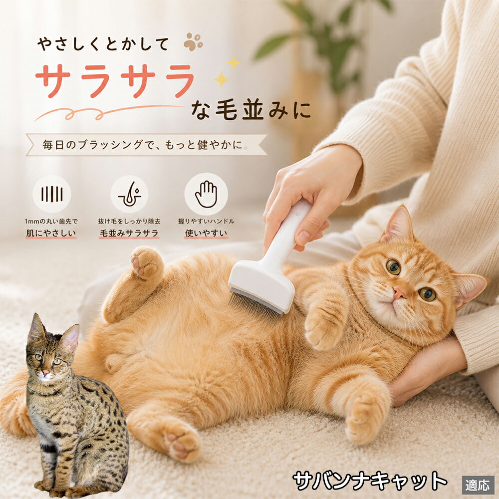 人間工学に基づいた曲線設計により、背中からお腹までスムーズにブラッシングできます。ABS樹脂製の軽量ハンドルは握りやすく、手首への負担を軽減。ブラッシングを「痛い作業」から「心地よいマッサージ」に変え、愛猫・愛犬との絆を深めます。 商品詳細...