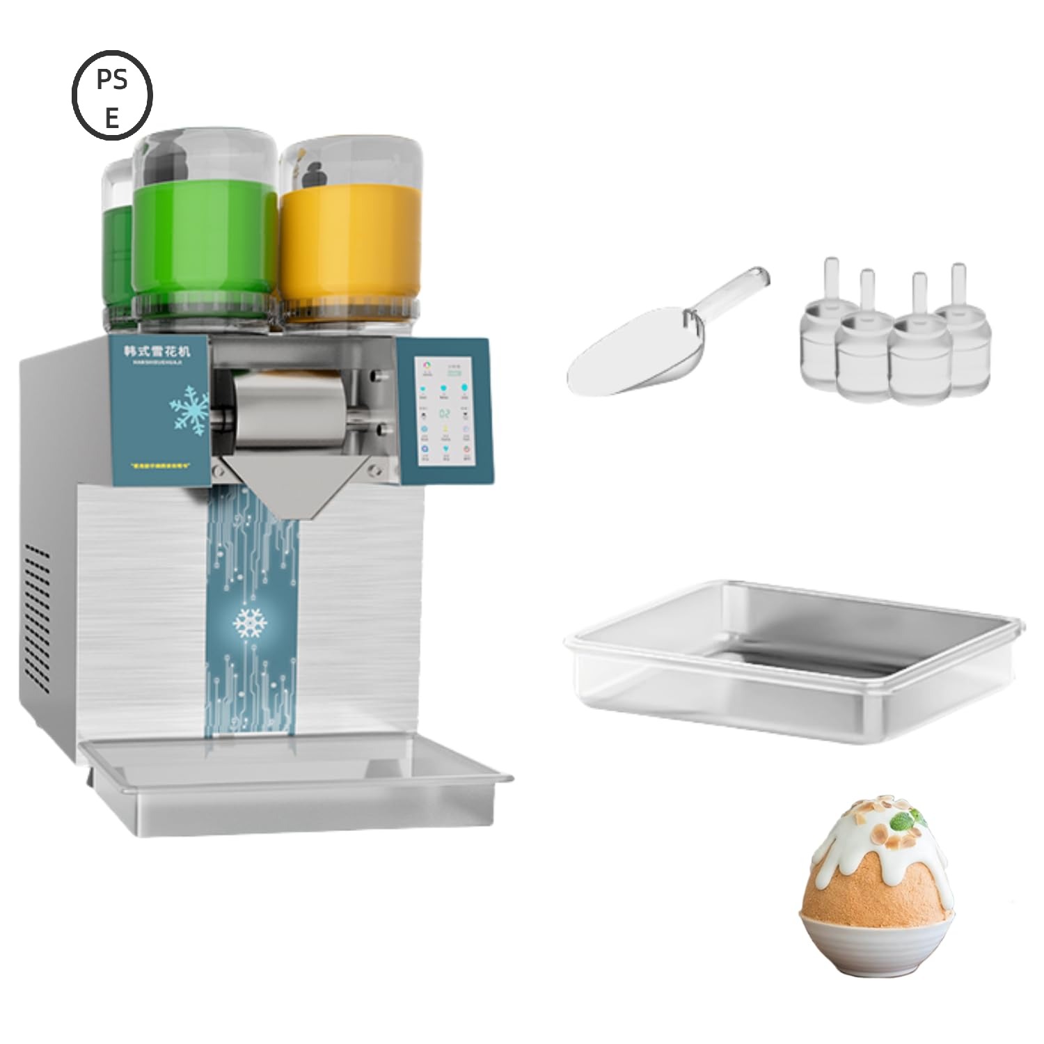 · スノーコーンマシン680Wモーターと485ポンド/日の出力：当社の電動スノーコーンマシンは、強力なモーターのおかげで効率的な氷の削り出しと高い時間当たりの生産を特徴としています。銅製モーターで駆動される当社の製氷機は、比較的短期間で緊急...