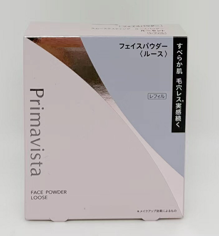すべらか肌　毛穴レス※実感つづく持久型ルースパウダー　誕生 きめ細かなパウダーが 肌にとけこむようになじみ すべらかな素肌質感美がつづく ルースパウダー ※メイクアップ効果による レフィル 無香料 ※画像はイメージです。パッケージデザイン等...