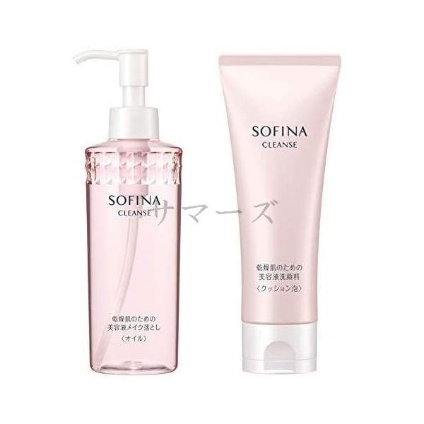 花王 ソフィーナ 乾燥肌のための美容液メイク落とし オイル 200ml & 乾燥肌のための美容液洗顔料 クッション泡 120g 広告文責 晋商事株式会社 05035748686 メーカー 花王 商品区分 化粧品