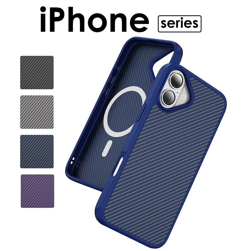 　商品説明文 【対応機種】 iPhone 16 iPhone 16 Plus iPhone 16 Pro iPhone 16 Pro Max iPhone 16e 【素材】：PC+TPU 【カラー】： ブラック グレー ネイビー パープル ...