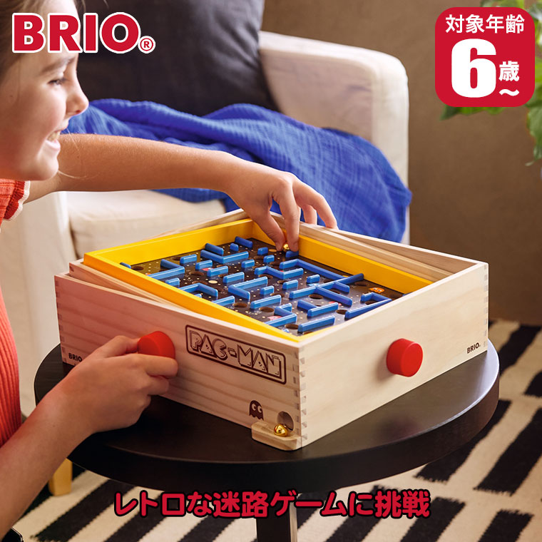 対象年齢 : 6歳以上 パッケージサイズ : W31.5×H39×D10.5cm 商品サイズ : W34.9×H9.4×D30.4cm BRIO ブリオ ラビリンスゲーム パックマン 34065 BRIO(ブリオ)は1885年創業の、スウェ...