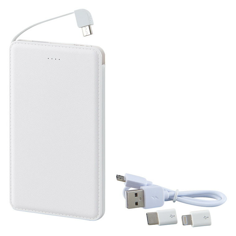 モバイルバッテリー5000mAh 6189-23 M41911 誰かの為に贈り物を選ぶ時には、お相手の方の笑顔を想像してみてください。 そうすれば、きっとぴったりのプレゼントが思い浮かぶはず。 あなたの思いを伝えてくれるとっておきの贈り物を...