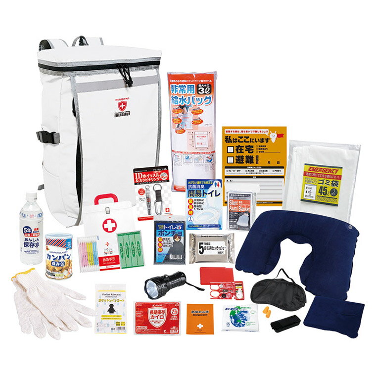 災害対策23点防災セット TU-150 M45703 誰かの為に贈り物を選ぶ時には、お相手の方の笑顔を想像してみてください。 そうすれば、きっとぴったりのプレゼントが思い浮かぶはず。 あなたの思いを伝えてくれるとっておきの贈り物をお選びくだ...