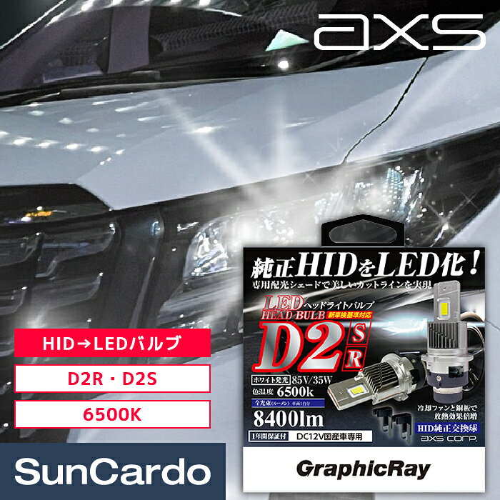 純正交換用HIDバルブをLED化できるバルブ。 専用の配光シェードつきでカットラインが綺麗に。 明るさ、輝度、耐久性アップ。 冷却ファンと銅板を組み合わせた放熱効果アップし、バルブに優しい。 ●D2R/S共用 6500K 8400lm(1台...