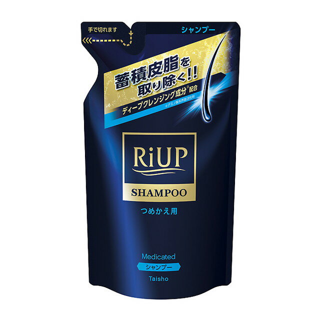 商品名リアップ　スカルプシャンプー　詰め替え 内容量350mL　【3個セット】 商品説明（製品の特徴）■ディープクレンジング成分(アミノ酸系界面活性剤)が蓄積皮脂を取り除きます■Wの有効成分ピロクトンオラミン、グリチルリチン酸ジカリウムがふ...