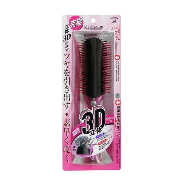 ■商品説明（製品の特徴） ●ブラシに盛り上がり部をつくり、立体形状にしました。●3Dブラシ形状部に髪をあて、テンションをかけて髪のツヤをだします。●盛り上がり部の壁に、ドライヤーの熱がたまり、髪が内側から素早く乾きます。●両サイドの特殊形状...