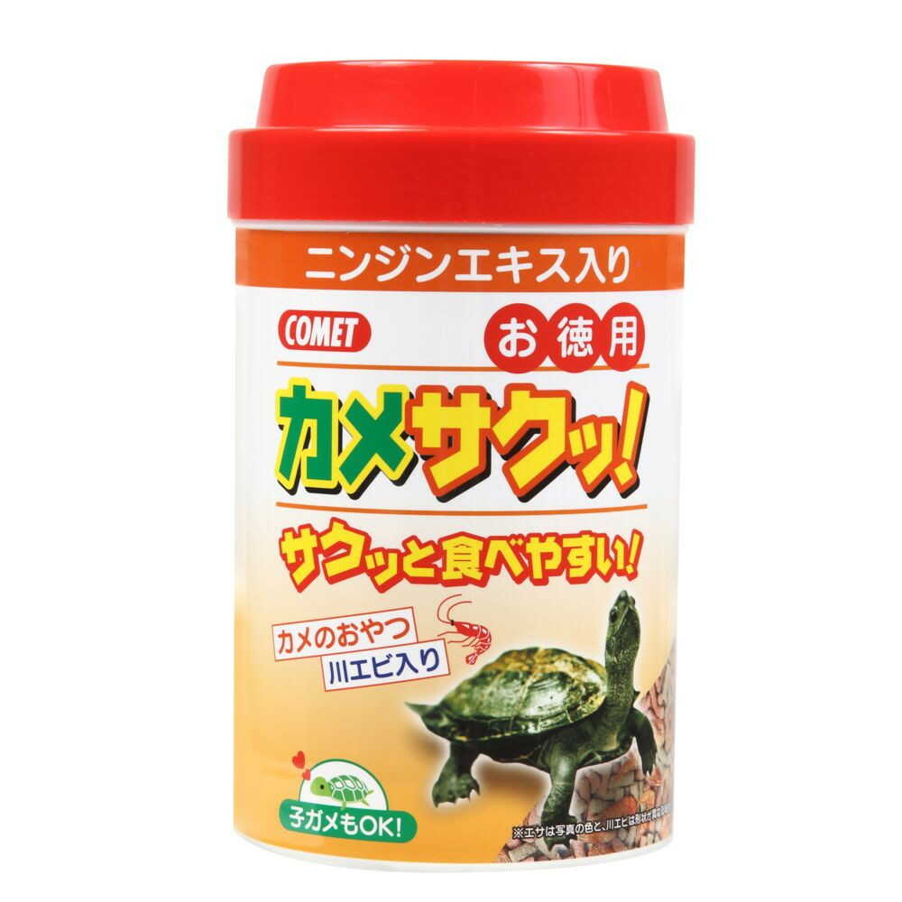 商品説明(製品の特徴)ソフトな食感で食べやすく子ガメにも最適。カルシウムたっぷりの天然川エビ入り。ニンジンエキス入りのスティックと川エビ（ビタミンAとカルシウム）が入っているのでバランス良く与えることができます。成分／分量川エビ／フィッシュ...