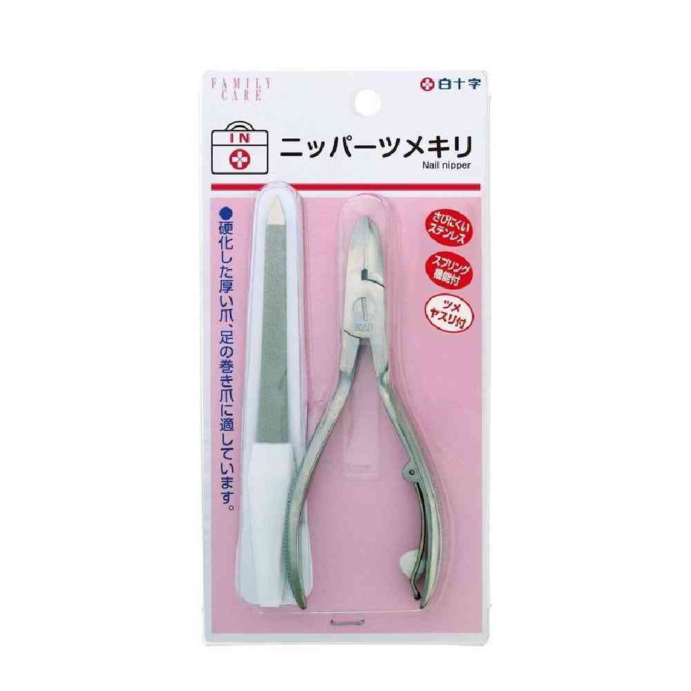 商品名FCニッパー爪切り 内容量ヤスリ付 商品説明硬化した厚い爪・足の巻き爪を切るのに最適です。サビにくいステンレス製 仕様／機能ステンレス特殊鋼 使用上の注意深爪は、炎症・化膿などの原因になりますので、切りすぎないように注意してください ...