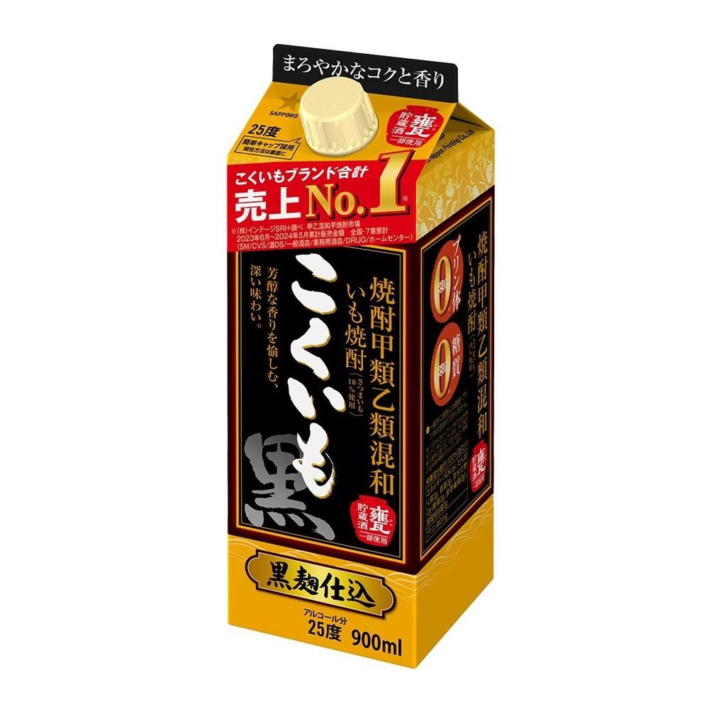 ■商品説明(製品の特徴)いも焼酎、さつまいも10％使用。甕（かめ）貯蔵酒を一部使用した、まろやかで芳醇な黒麹仕込本格芋焼酎と、クリアな味わいの甲類焼酎をバランス良くあわせました。深みある芋の風味をお楽しみください。開栓と同時に中栓も外れる「...