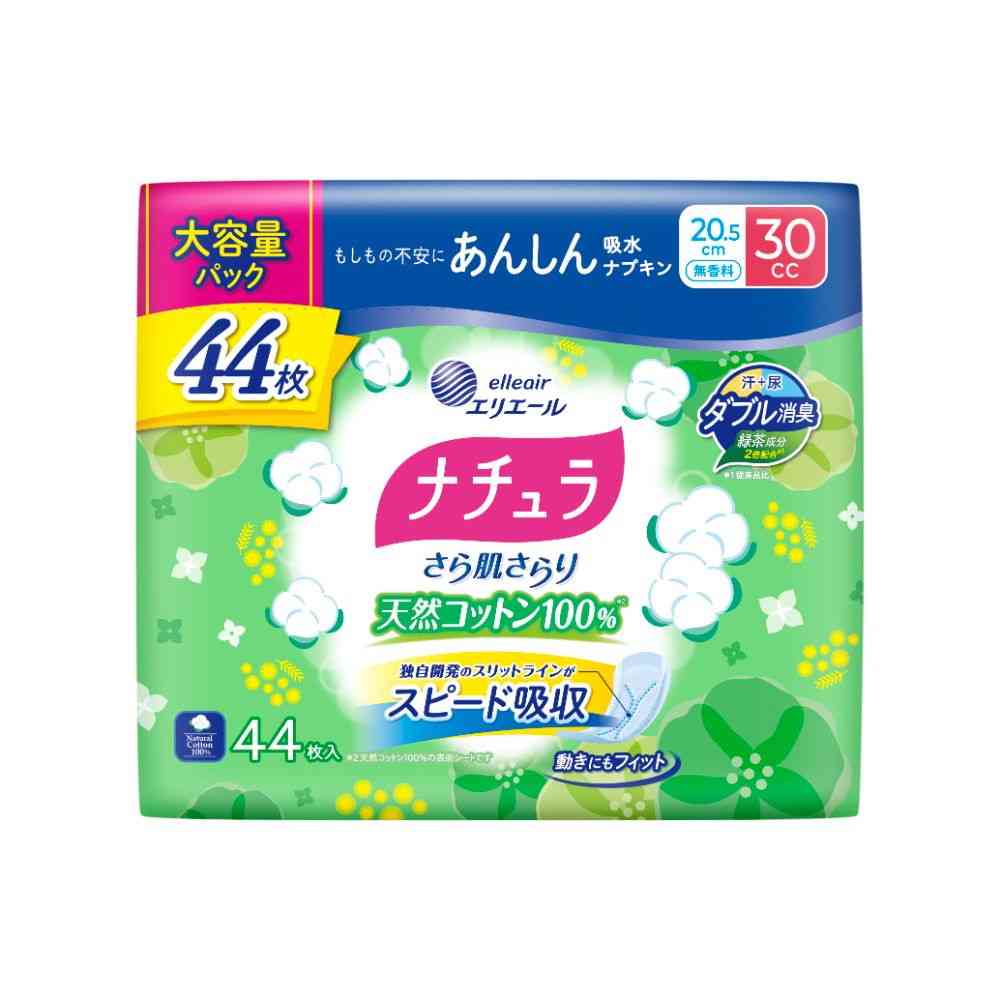 ■商品説明(製品の特徴)もしもの不安に、あんしんスピード吸収でさらっと快適！●独自開発のスリットラインがスピード吸収。●水分も素早く吸引。さらっとした肌ざわり。●緑茶成分2倍配合※。汗と尿のニオイをダブル消臭。●全面通気性バックシートでムレ...