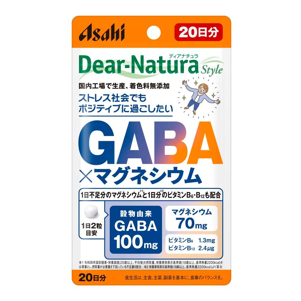 ■商品説明(製品の特徴)1日2粒あたり、GABA 100mg配合。さらに、1日不足分のマグネシウム 70mg、ビタミンB6 1.2mg、ビタミンB12 2.4μgも一緒に摂れる。穀物由来のGABAを使用。■成分／分量エネルギー：1.8kca...