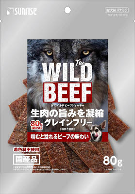商品名The　WILD　BEEF　JERKY　80g内容量80G商品説明使用原材料の80％以上が肉類、穀物不使用でつくったビーフジャーキーです。製造販売会社（メーカー）マルカン広告文責株式会社サンドラッグ電話番号:0120‐009‐368J...
