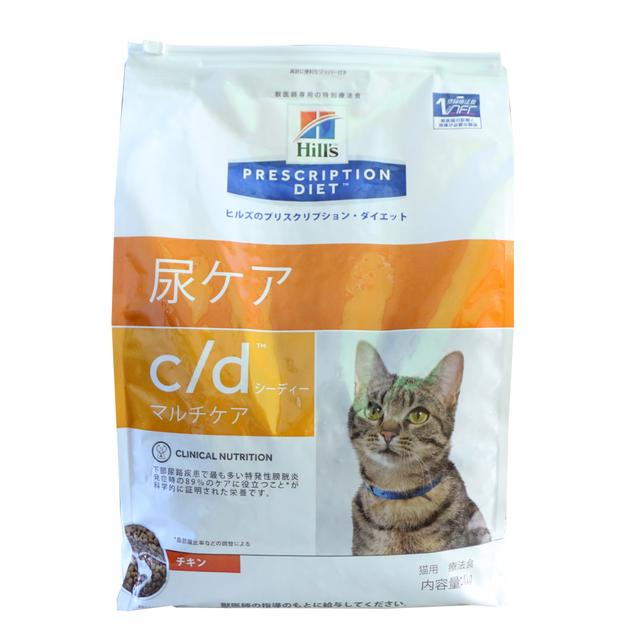 商品名ヒルズ　猫用　c／dマルチケア　尿ケア 内容量4kg 商品説明（製品の特徴）「ストルバイト尿結石」「シュウ酸カルシウム尿結石」の猫ちゃんへ 目安量/お召し上がり方パッケージ裏面記載の通り 使用上の注意獣医師の診察・指示のもとで与えてく...