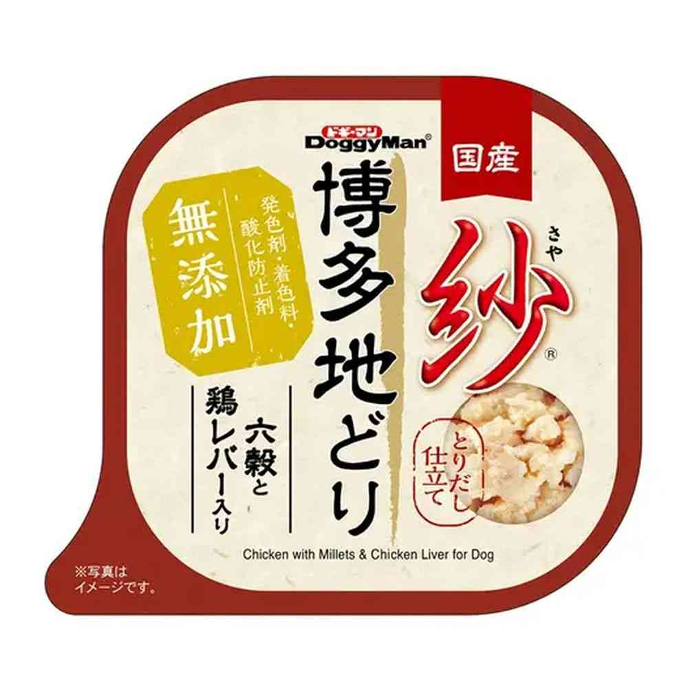 商品名ドギーマンハヤシ 紗 博多地どり 六穀と鶏レバー入り 100g内容量100G商品説明旨み成分が豊富な「はかた地どり」を使用。国産米とビタミン、ミネラル、食物繊維が豊富な5種類の雑穀入り（もちきび、もち粟、丸麦、ひえ、アマランサス）。雑...