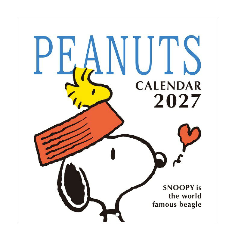 「PEANUTS」の世界観が楽しめるウォールカレンダー。 書き込みスペースもあり便利！ サイズ：255×260×4mm・200g 14枚 六曜表記あり ●2027年カレンダー ※※※※こちらの商品はご予約商品でございます※※※※ ★2026...