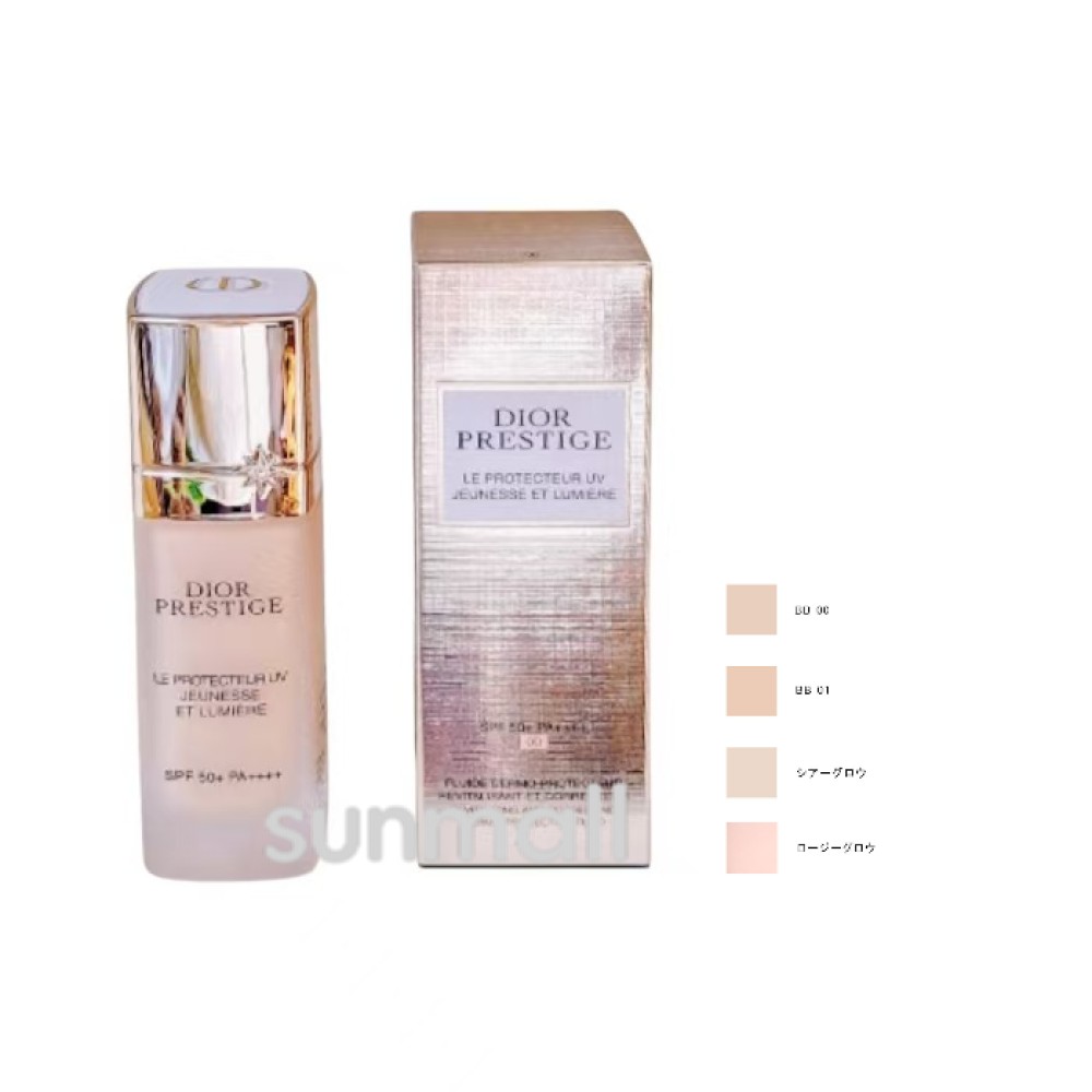 内容量30mL／SPF50+・PA++++／日焼け止め・化粧下地製造国フランス商品区分化粧品特徴美容液のようにスキンケアを叶える高機能UV下地 贅沢な明るさを宿すツヤ肌へと導く“プレステージ ホワイト”の高機能美容液UV下地からローズ色のツ...