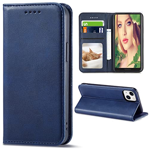 手帳型ブルー/For iPhone 13/For iPhone 13・Size:For iPhone 13Color:ブルー・対応機種: iPhone 13 用手帳型ケース (6.1 インチ対応）・?素材改良本商品の外部カバーは牛革繊維を人...