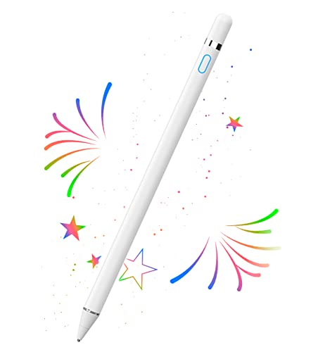 ホワイト/-/-・Color:ホワイト・??[人間化されたデザイン] Kenkor タッチペン 直径1.5mmの極細で銅製のペン先。高感度、正確で応答性の高いテクノロジーにより、スマートフォンやタブレットでの描画、書き込み、メモの作成が簡単...