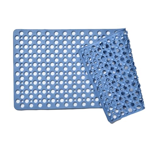 ブルー/40x88cm/BATHTUB_MAT_POROUS_40x88CM・Color:ブルー・特大滑り止めバスマットカラー：ブルー、サイズ：40×88cm。このお風呂マットは、マンションの浴槽にぴったりのサイズで、浴槽の縁や床の滑り止め...