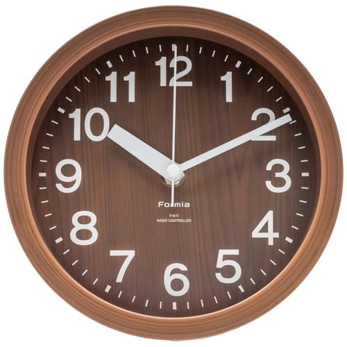 スタンド付き05.ブラウン-スタンド付き/直径18cm/HIC-007RC-BR・Color:05.ブラウン-スタンド付き・パッケージ個数:1・深いブラウンの文字盤と木目調フレームが織りなす重厚感が魅力の大人の掛け時計。・ヴィンテージからイ...
