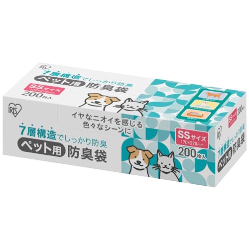 防臭袋ホワイト/SS/PBB-SS200・Style:防臭袋Size:SS・パッケージ個数:1・SSサイズ［約17×27cm］の200枚入りです。・7層構造でニオイを閉じ込めしっかり防臭！イヤなニオイを袋の外に漏らさないペット用防臭袋。・ペ...