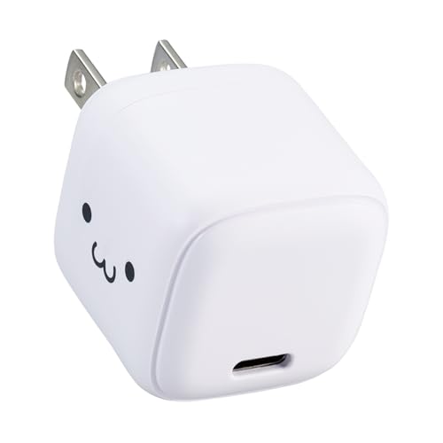 1)充電器単体しろちゃん/1)コンパクト/EC-AC7830WF・Color:しろちゃんSize:1)コンパクトStyle:1)充電器単体・パッケージ個数:1・USB Power Deliveryに対応したUSB Type-C(TM)ポート...