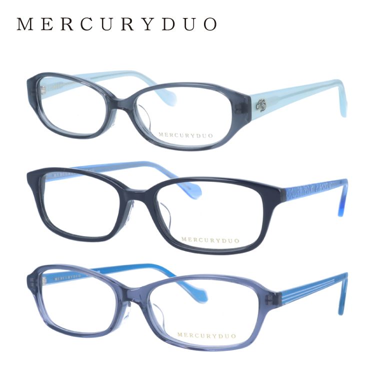 ブランドMERCURYDUO（マーキュリーデュオ）品目メガネフレーム型番A：MDF 8006-3B：MDF 8022-4C：MDF 8019-4フィッティングアジアンフィットシェイプ/カラー●A（MDF 8006-3）フレーム：シェイプ：オ...
