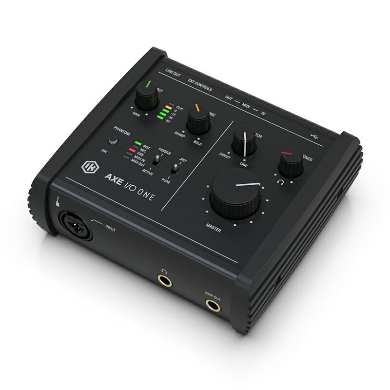 IK Multimedia AXE I/O ONE新時代のトーンへの第一歩AXE I/Oの機能をコンパクトに凝縮　AXE I/O ONEは、ギター、ベースのレコーディングに必要な仕様を考え抜いて作られた、1IN/3OUT、24-bit/19...