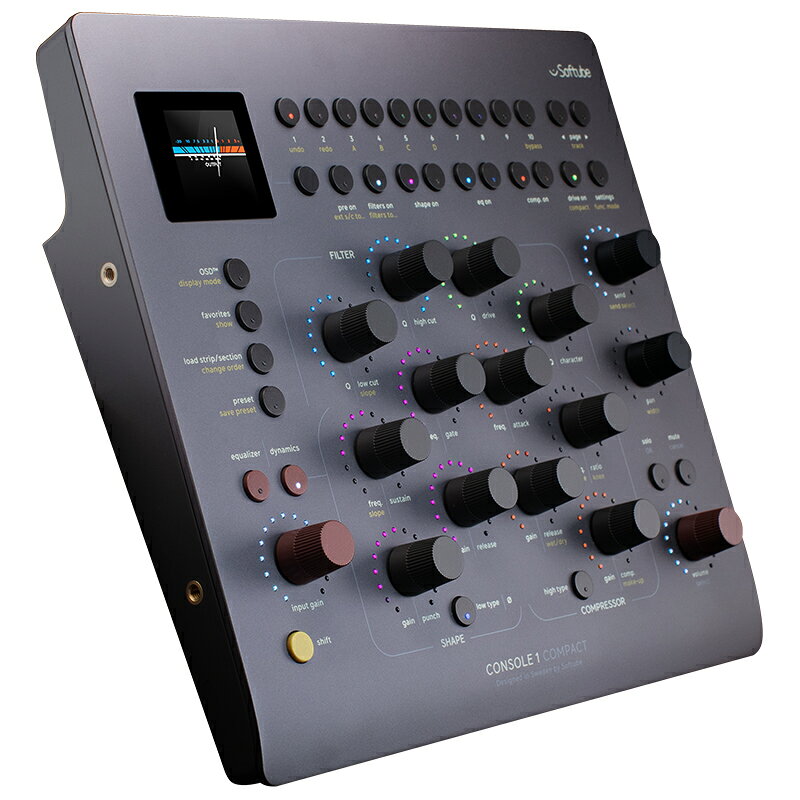 Softube Console 1 Compactオーセンティックなスタジオのサウンドとフィール受賞歴ある Console 1 のコンセプトがこのサイズに。　　Console 1 Compact が提供する多層的な「1対1」のワークフローで...
