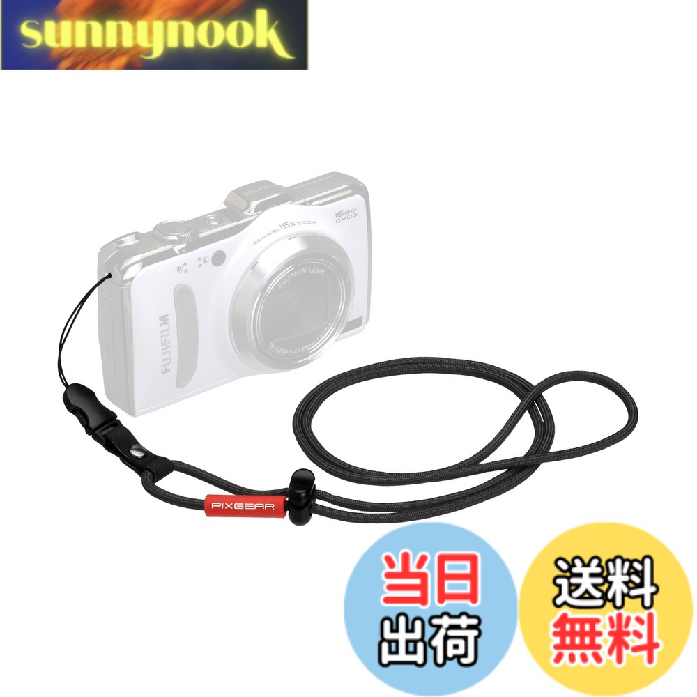 商品情報商品の説明カメラ取付部のバックルによるカメラとストラップの着脱、コードロックによる長さ調節が簡単にできるネックストラップ。3mmの細いコードを使用しているためすっきり見えます。主な仕様 簡単着脱、長さ調節機能付きのコンパクトデジタル...