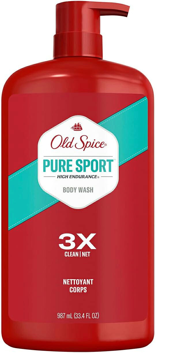 USA正規品 Old Spice High Endurance body wash Pure Sport 大容量ボトルサイズ！33.4oz 【ピュアスポーツ】レモンとライムの甘く爽やかな香り 詳細 ●米国P&G社を代表するブランド、『オール...