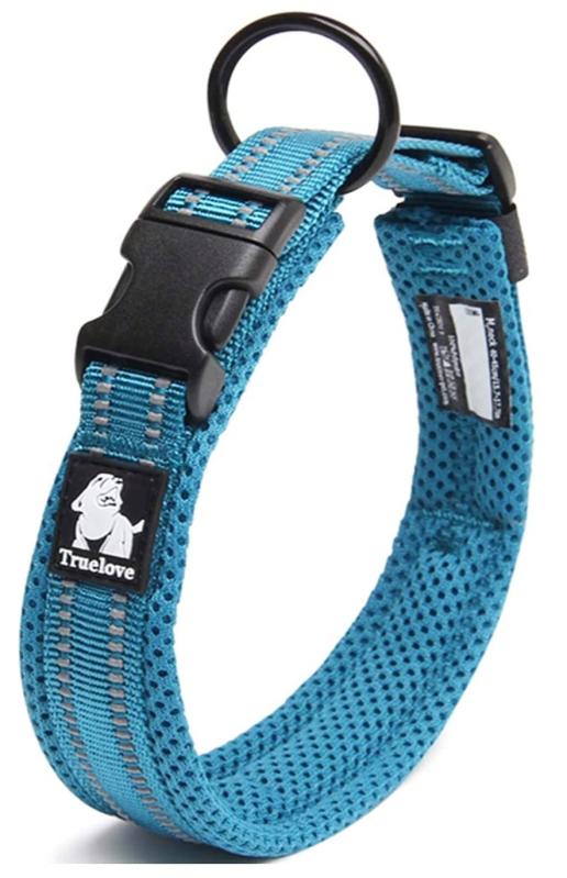 cocomall日本授権店 犬首輪 犬の首輪 訓練用 小型、中型、大型犬用 ペット用品 3M反射材料 ナイロン製 通気性 弾力性 ソフトメッシュ 簡単装着 おしゃれ 調節可能 (XS, ロイヤルブルー)商品サイズ：XS/幅が1.5cm、長さ...