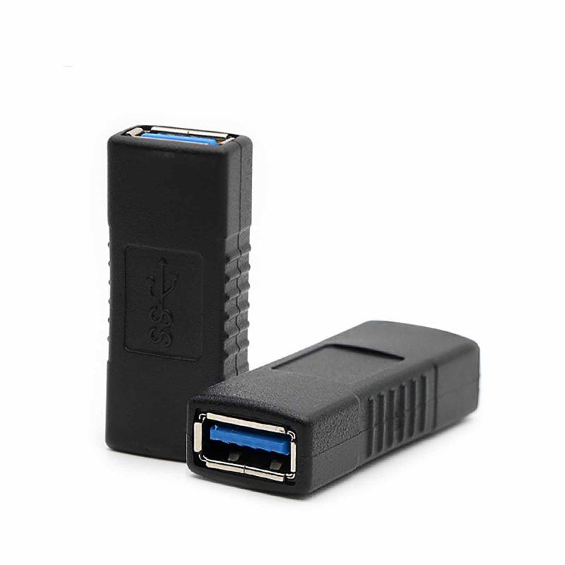 TRkin USB 3.0中継アダプタ2個の親超高速5 Gbps伝送速度対応USB 3.0延長アダプタ【USB 3.0メス-メス変換アダプタ】USBメス中継アダプタを使用して、両側にType Aオス端子を搭載したUSB 3.0/2.0/1....