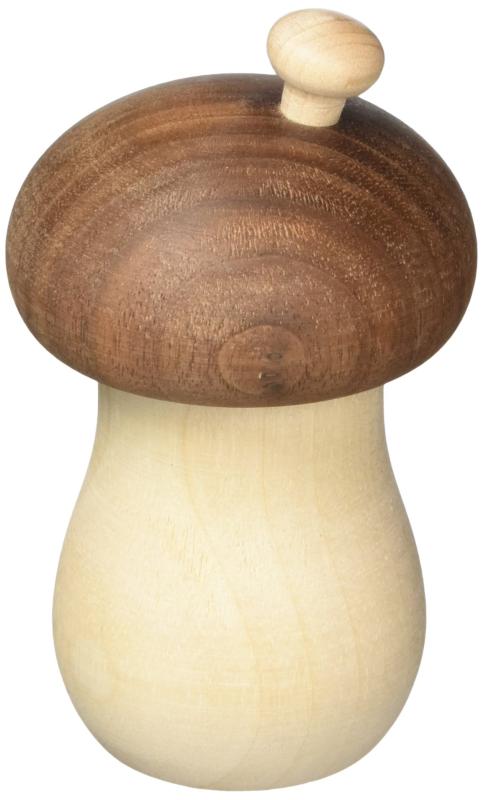 LALUZ きのこ七味入れ 107943サイズ:約W5.4 H8.8パッケージ重量: 0.04 pounds素材: ウッド色: ナチュラル