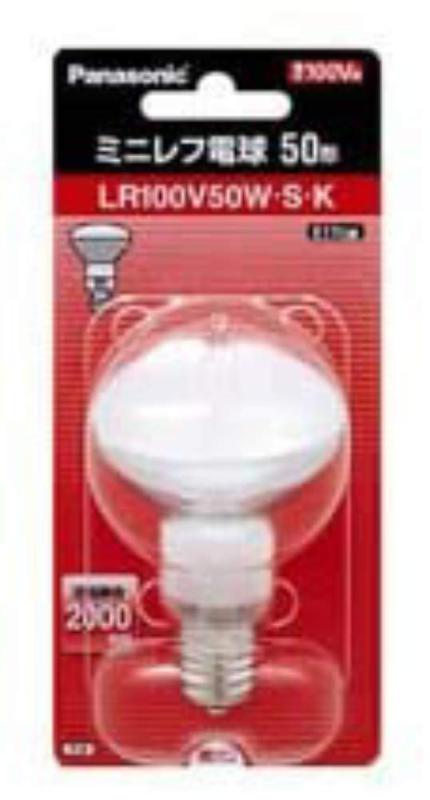 パナソニック ミニレフ電球 ホワイト E17口金 50ミリ径 50形 LR100V50WSKサイズ:バルブ径50mm×長さ75mm本体重量(kg):0.022E17口金を採用した小形のリフレクタ電球電圧(V) :100 ボルト型番:LR10...