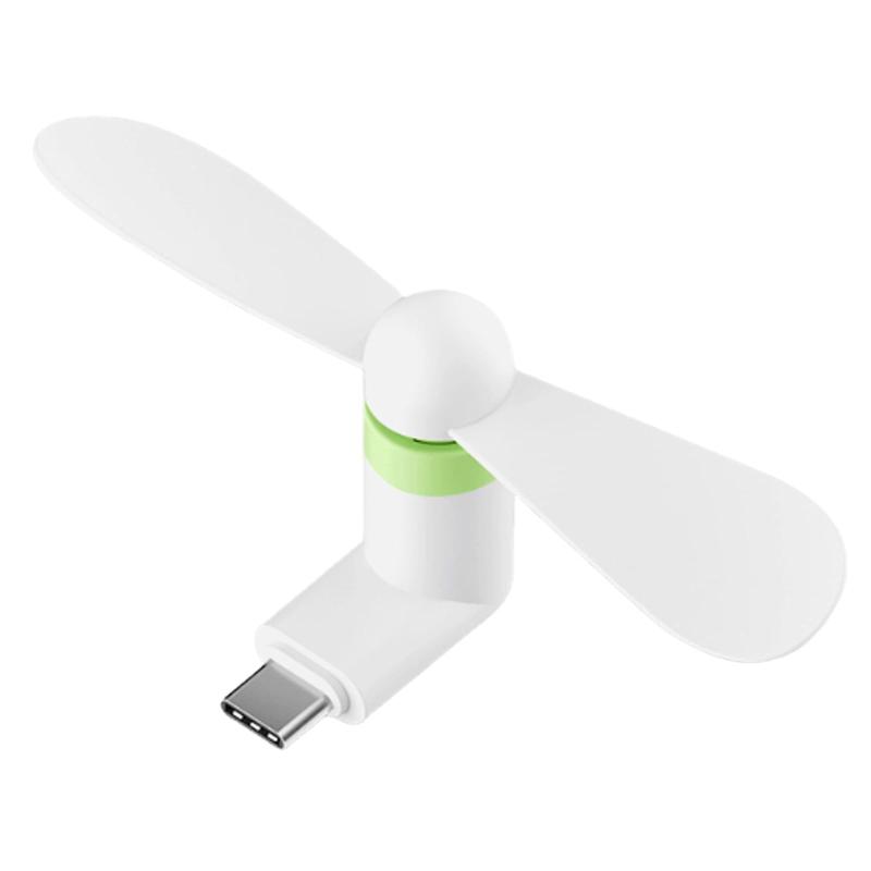 LIANHATA 携帯ファンスマートフォン用 Tyep-C 携帯型 ミニ扇風機 マートフォン用プロペラファン 安全保護 (ホワイト)サイズ：87*25.5*25mm。プラグアンドプレイ：TypeCコネクタに対応し、対応するデバイスに接続する...