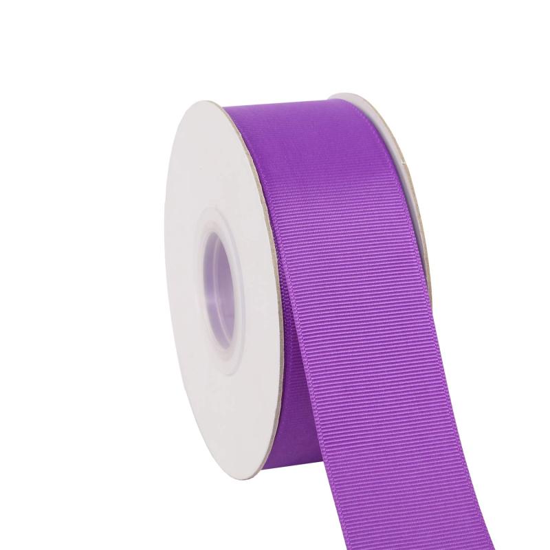 【IDECORRIBBONS】ポリエステルグログランリボン # 465パープル【材質】ポリエステル100%【仕様】幅38mm、長さは22メートル【ご用途】IDECORRIBBONSのポリエステルグログランリボンです。物性の良いポリエステル素...