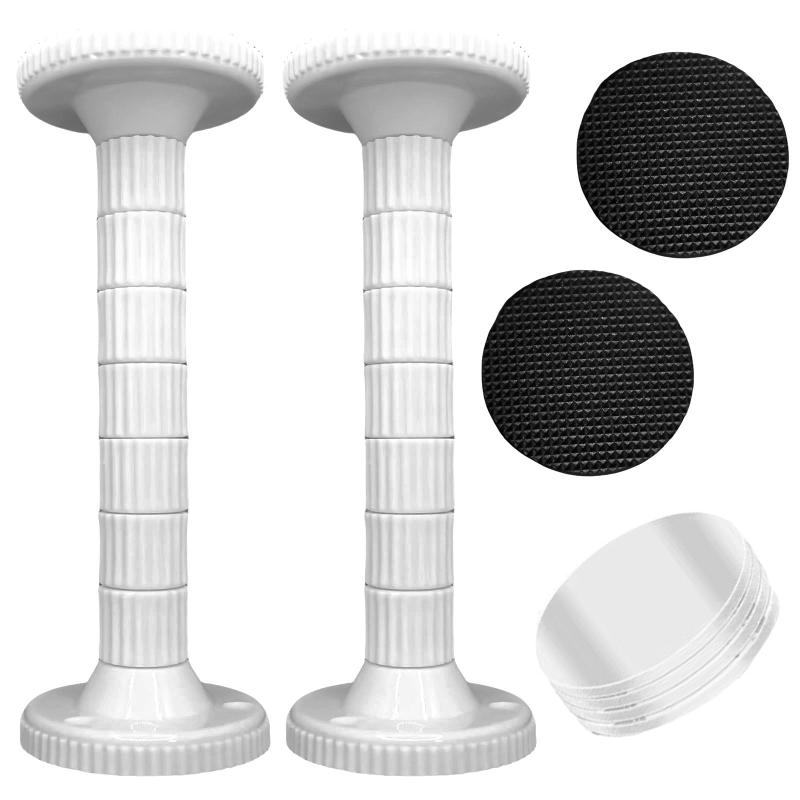 Bedrostarry （10-18cm）家具転倒防止突っ張り棒 直径6cmの底部の強化型耐震固定棒 強力な両面テープ付き家具の隙間埋め棒、長さ調節可能な高強度固定棒、靴箱、洋服ダンス、大型家具の補助固【直径 6cm の強化ベース】この伸縮...