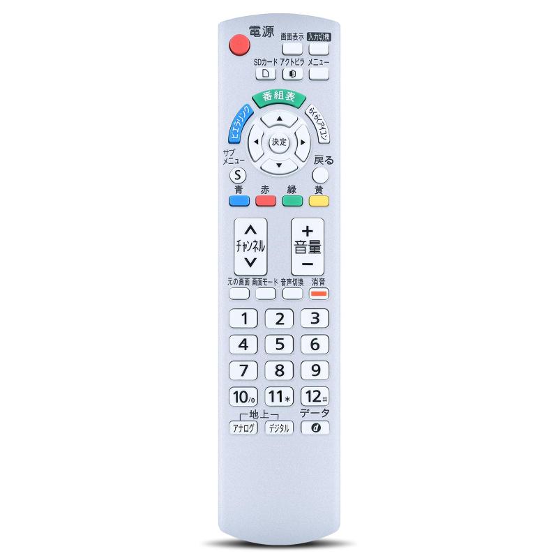 テレビリモコン N2QAYB000836 for パナソニック panasonic VIERA(ビエラ) 液晶テレビ用 専用リモコン 触れ心地よし 鋭敏な反応 VIERA機種 TH-32A320 TH-L24X6 TH-L32X6対応【適用...