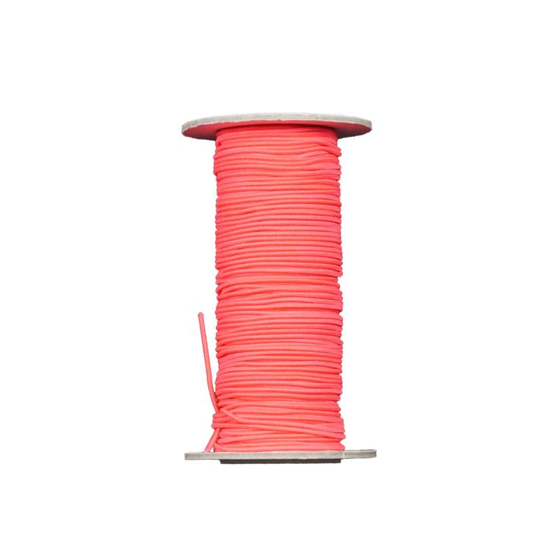 金天馬 ネオンカラーゴム 1.2mm 30m ネオン 丸ゴム ブレスレット コード 手芸 日本製 (ピンク)天然ゴム　ポリエステル糸