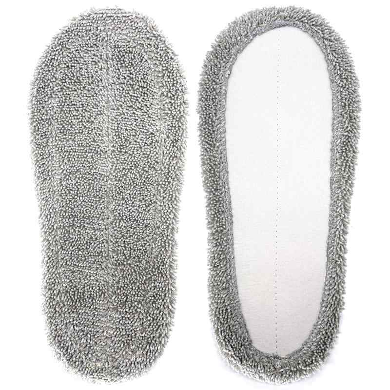 [Kind Slipper] 【掃除専門家推薦】 お掃除スリッパ 付け替え 【キャッチ力 吸水性 2タイプ】 モップスリッパ お掃除スリッパスリッパ 掃除 掃除スリッパ (【キャッチ力】 グレーL)【お掃除スリッパ付け替え】キャッチ力重視：...