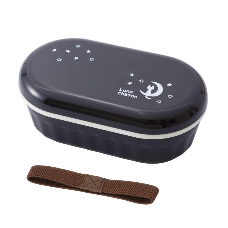 ナカノ 弁当箱 猫 1段 仕切付き ランチベルト付き ブラック 容量600ml ルナシャトン 電子レンジ可 MM-431本体サイズ:約幅18×奥行10.5×高さ7cm素材・材質:本体・・・ポリプロピレン 外蓋・・・AS樹脂 内蓋・・・ポリエ...