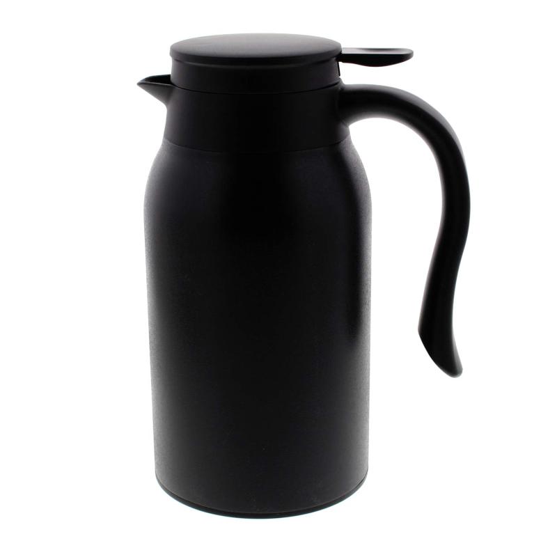 リビング 卓上ポット 0.9L 保温 保冷 ブラック MIPサイズ(約):径10.5×高さ21cm、容量:0.9L本体重量(約):506g素材・材質:本体/ステンレス鋼、持ち手/ポリプロピレン、蓋栓/シリコーン・ポリプロピレン生産国:中国 ...