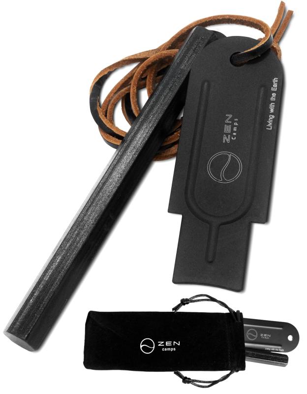 ZEN Camps ファイヤースターター 極太 長い ヘキサ型 六角 フェロセリウム 火起こし 着火 火打石 メタルマッチ キャンプ ブッシュクラフト (ロッド&amp;ストライカー)ZEN Campsが1年以上の開発期間をかけて開発したフ...