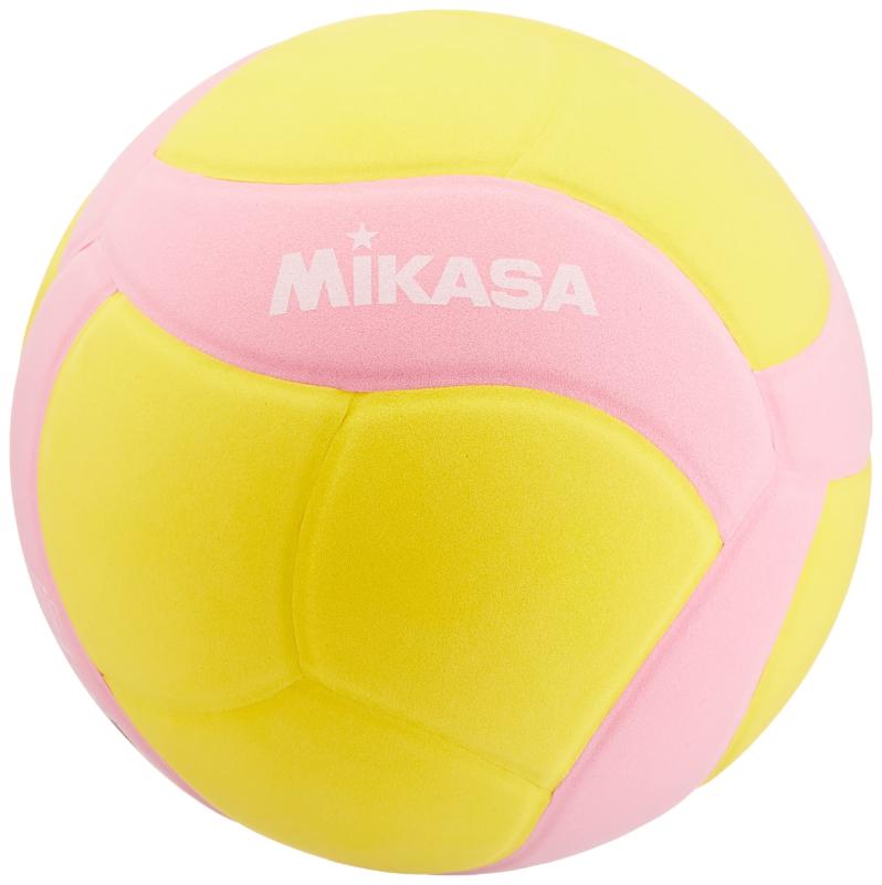 ミカサ(MIKASA) スマイルバレー 4号 イエロー/ピンク VS160W-Y-P 推奨内圧0.10~0.15(kgf/㎠)表面はビート板と同じ素材のスポンジを使用 柔らかいので当たっても痛くない 打ちやすい子ども~高齢者までお使いいただ...