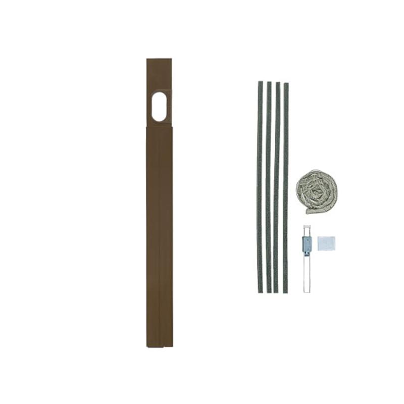 日晴金属 エアコン配管用 アルミ窓パネル ブロンズ 850～1380mm C-MP14-Bサイズ:長さ850～1380×幅81mm色:ブロンズ仕上:アルマイト処理材質:アルミニウム付属品:補助錠・窓パッキン・サイドパッキン