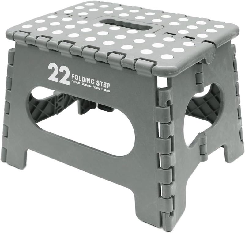 トレードワン(TRADE ONE) 踏み台 折りたたみ椅子 座椅子 ステップ 耐荷重150kg 高さ22×幅32×奥行25cm 室内・屋外 チェア アウトドア キャンプ 洗車 セノ・ビー LG22 ダークグレー 30758サイズ(約):使用...