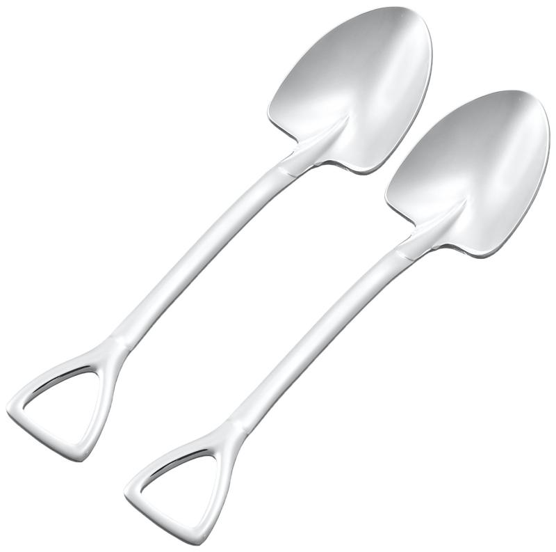 eve-mode The country story スコップ型シャベルスプーン 小 ステンレス ミラー仕上げ 2本組本体サイズ:全長11.3cm 幅2.6cm 高さ1.6cm材質:ステンレススチールセット内容:スプーン 2本本体サイズ:全...