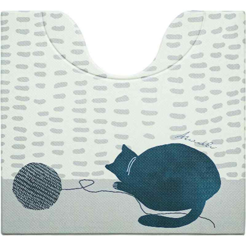 オカトー(Okato) スキマにピタっ拭けるPVCトイレマット(シピ)汚れても拭き取れる、お洗濯不要なトイレマットです。マットについている折り目によりスキマにぴったりとフィットするので、尿ハネや汚れをしっかりガード。